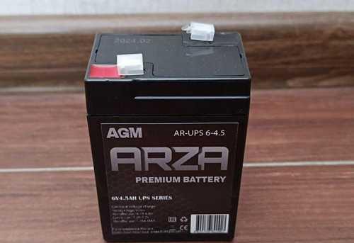 AGM аккумулятор UPS 6V 4.5 AH