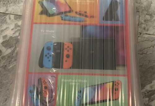 Nintendo switch oled Красно-синяя цветовая гамма