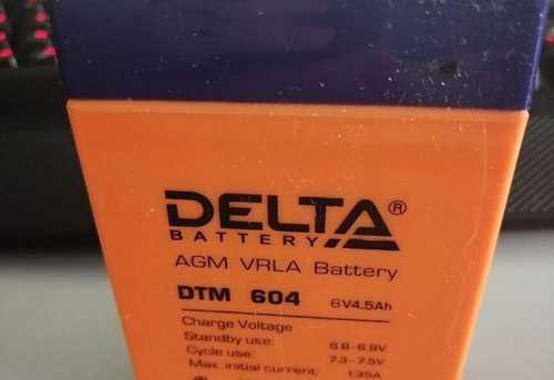 Аккумулятор delta DTM 604 AGM vrla