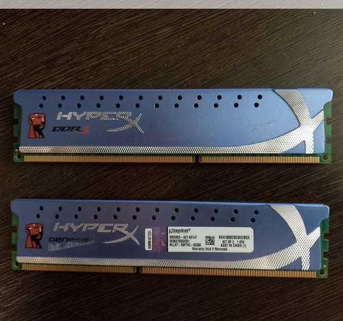 DDR3 2x4gb 1600mhz 2rank CL9-9-9-27 HyperX Genesis