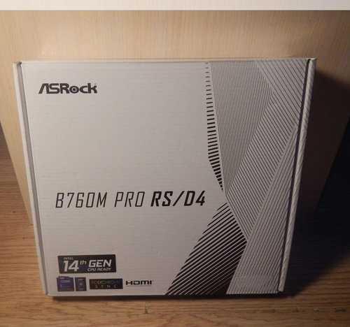 ASRock B760M PRO RS/D4, LGA 1700, Intel, mATX