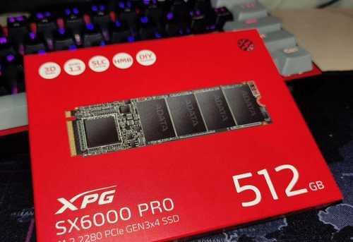 Новый с чеком SSD Adata XPG SX6000 Pro 512 гб