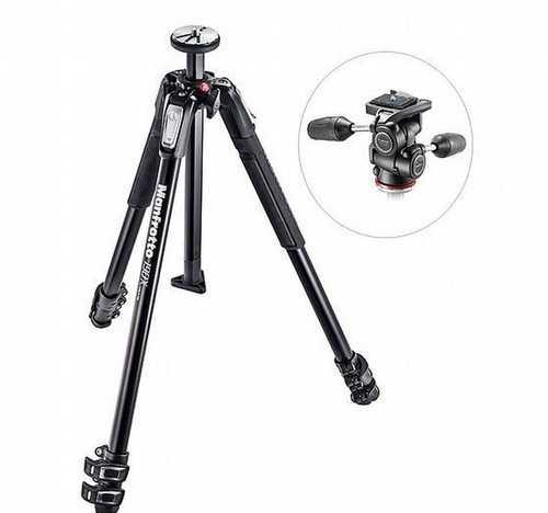 Штатив Manfrotto MK190X3-3W1 алюминиевый сплав (с