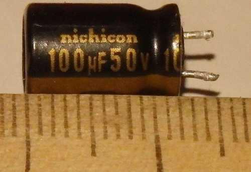 Конденсаторы nichicon KW 100x50V 18шт