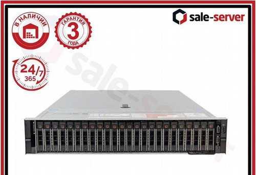 Сервер dell R740 2xGold 6254 10x64GB 2400T 2x750W