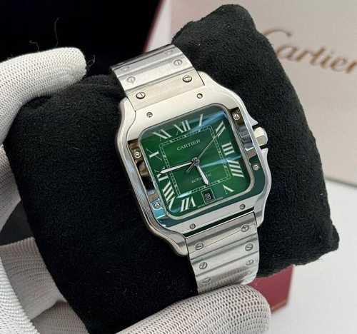 Часы Cartier Santos Miyota Green