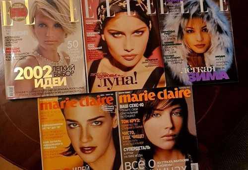Журналы Elle 1998-2001г, Marie Claire 1998-2002г