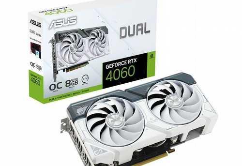 Видеокарта asus GeForce RTX 4060 White OC, 8 гб (9