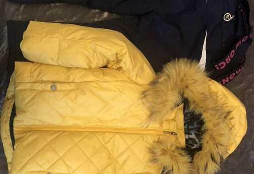 Комплект 110 зимний куртка + штаны+шапка