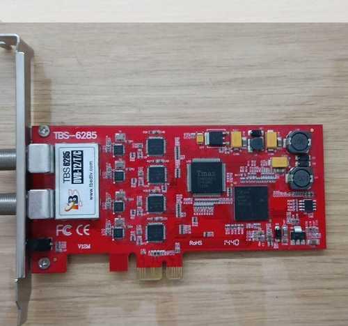 TBS6285 DVB-T2/T/C Quad TV Tuner PCIe Card