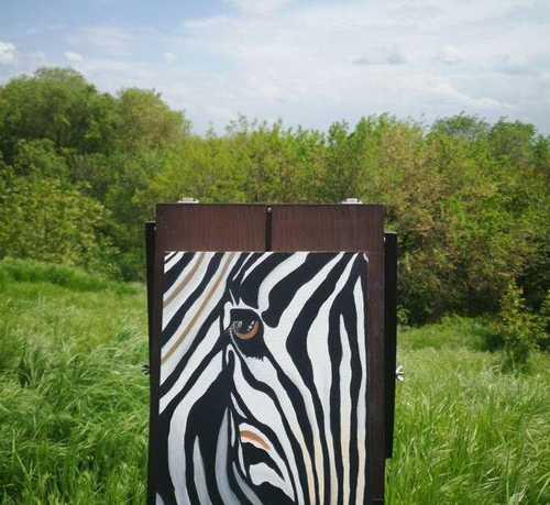 Картина интерьерная "зебра"