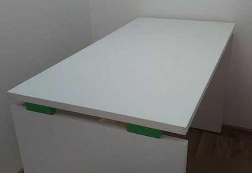 Письменный компьютерный стол белый 120 см