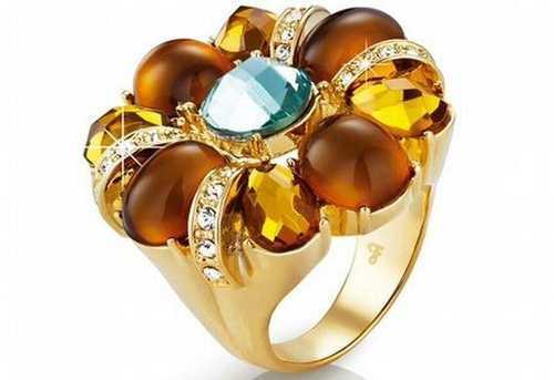 Кольцо montpellier florange золотое покрытие 16р-р