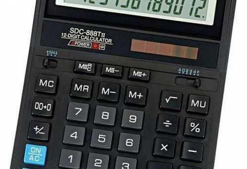 Калькулятор бухгалтерский Citizen SDC 888TII черн