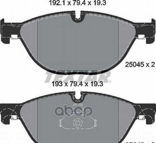 Колодки тормозные FR BMW F01/F07/F10 2504501 Te