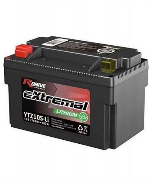 Аккумулятор Мото RDrive eXtremal lithium ytz10s-LI