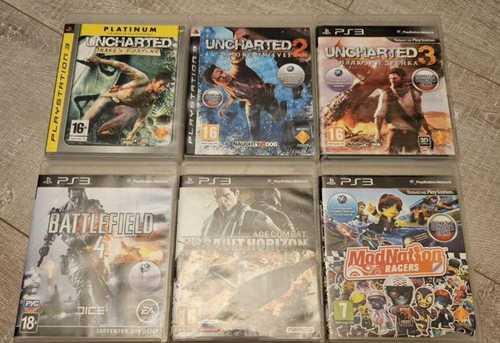 Игры PS3 Uncharted 1-2-3 Battlefield4 и другие