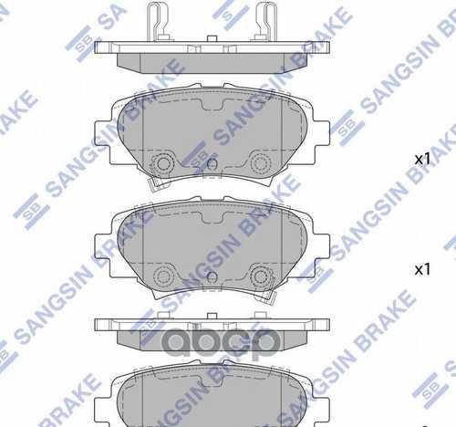 Колодки тормозные mazda 3 13- задние SP1730