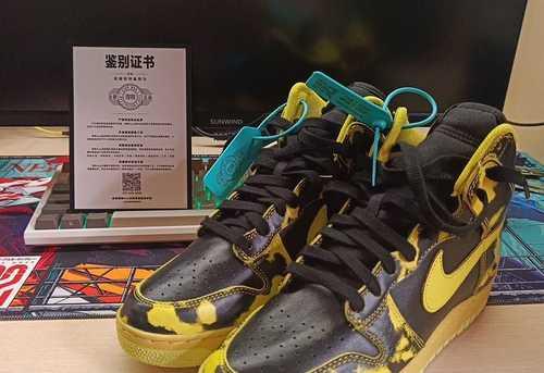 Кроссовки Nike Dunk High 1985 'Yellow Acid Wash