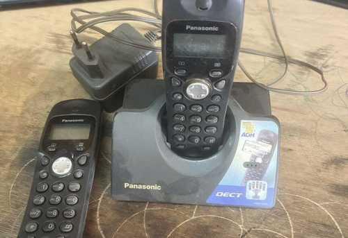 Panasonic телефон dect с двумя трубками