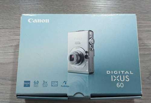 Цифровой фотоаппарат canon digital ixus 60