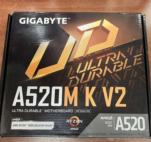 Материнская плата Gigabyte A520M K V2 AM4 mATX