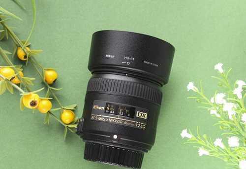 Объектив Nikon AF-S 40mm f2.8G Micro DX