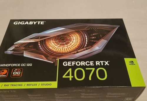 Gigabyte GeForce RTX 4070 windforce OC 12GB