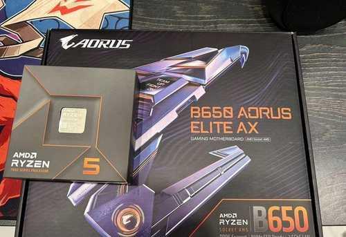 Ryzen 5 7600X BOX, gigabyte B650 aorus elite AX