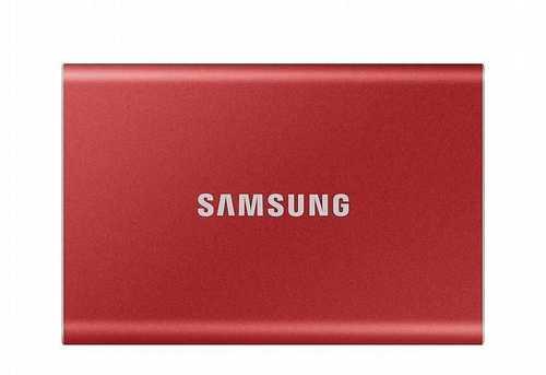 Внешний SSD Samsung T7 2Tb, красный (MU-PC2T0R/WW)
