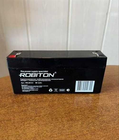 Аккумулятор robiton 6В 3,3Ач свинц.-кислотн