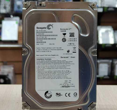 Жесткий диск 1 Тб/3.5"/5900/Seagate ST1000DL002