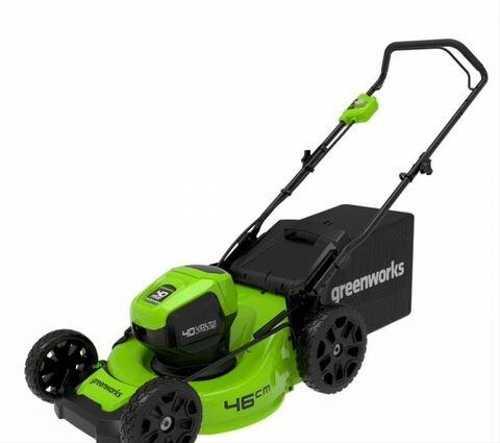 Газонокосилка аккумуляторная Greenworks GD40LM46HP