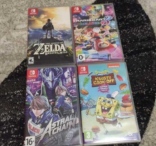 Игры для Nintendo switch 4 штуки