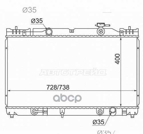 Радиатор Toyota Camry (XV30) 01-06 / Daihatsu