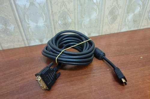 Dvi d hdmi 5 метров кабель Новый