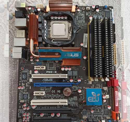 Комплект LGA775 asus P5Q-E Quad Q9550 DDR2 4x 1 Гб