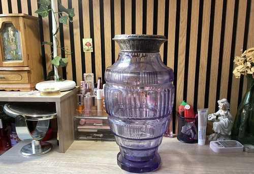 Антикварная ваза. Хрусталь.серебро