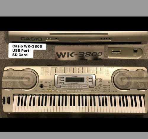 Синтезатор casio wk 3800