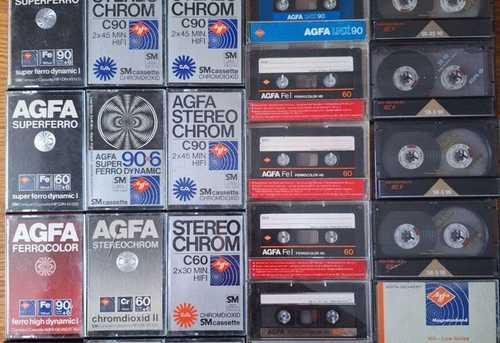 Аудиокассеты Agfa 60/90/120 мин разные