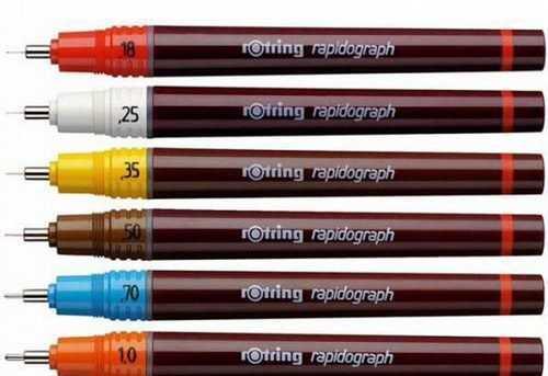 Рапидограф rotring / Изограф / 0.25 0.35 0.5 Тушь