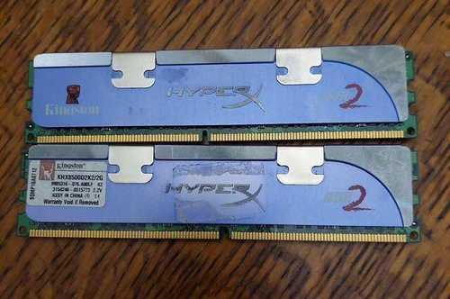 Память dimm DDR2 1024MBx2 PC8500 1066MHz