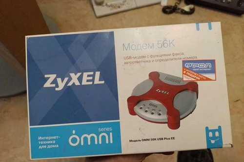 Аналоговый модем zyxel omni 56K Plus EE