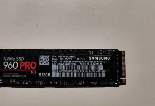 SSD Samsung NVMe 960 PRO M.2 512GB