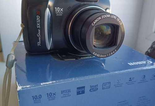 Компактный фотоаппарат canon power shot SX120 IS