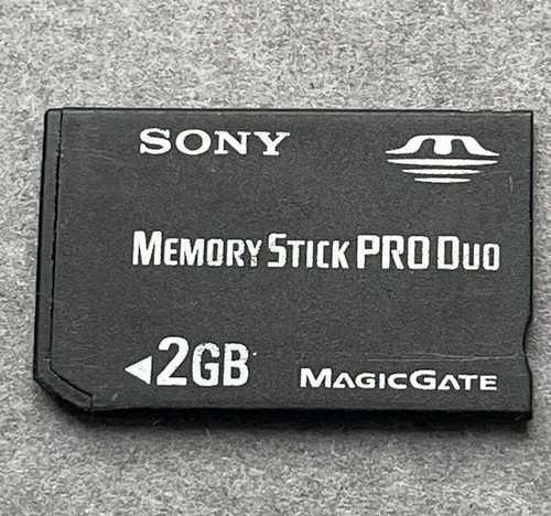 Карта памяти Sony memory stick pro duo 2gb