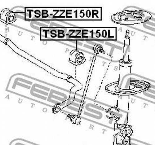 Tsbzze150R Втулка переднего стабилизатора правая d