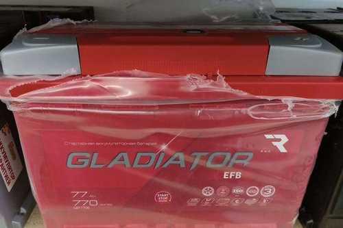 Аккумулятор gladiator EFB 77 Ah / 770 A