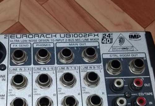 Микшерный пульт behringer xenyx 1002