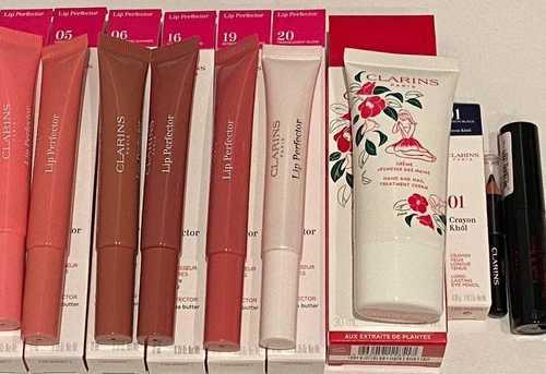 Clarins блеск для губ и крем для рук новые